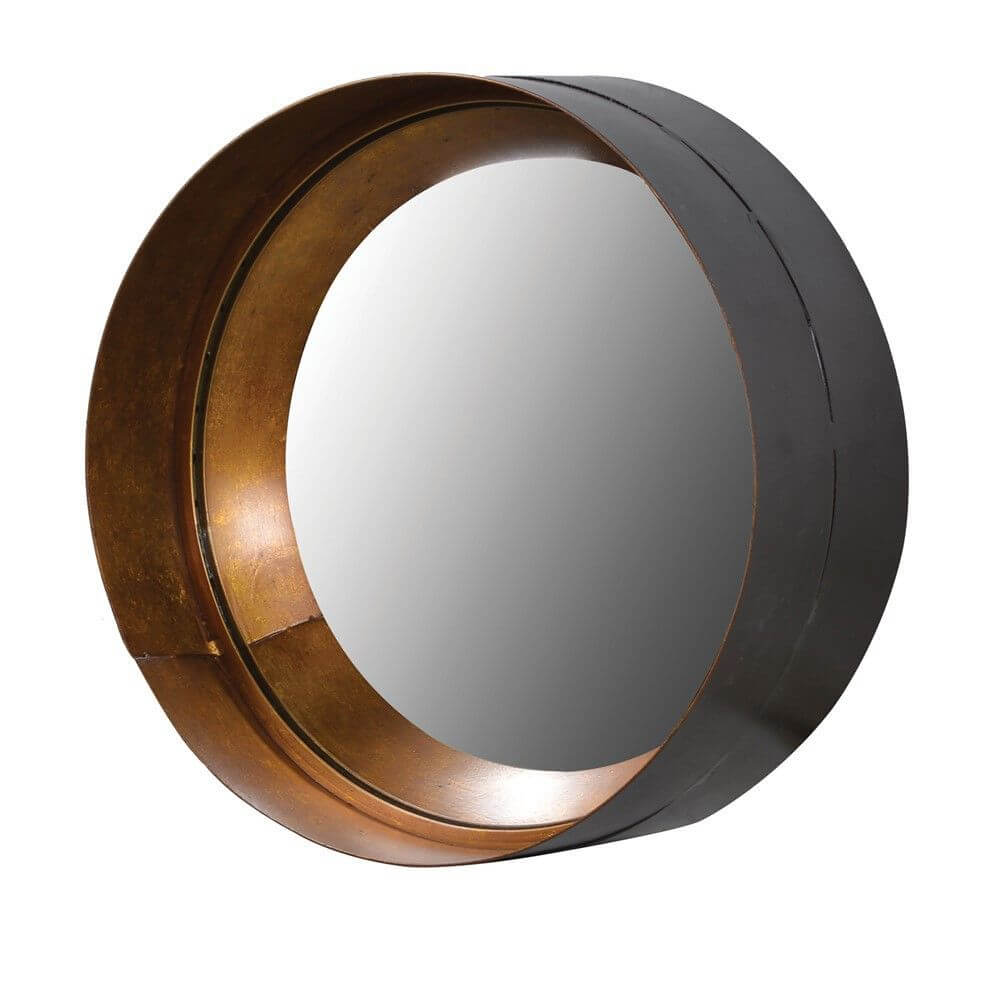 Bronze Cylinder Medium Mirror - Richard Grafton Interiors