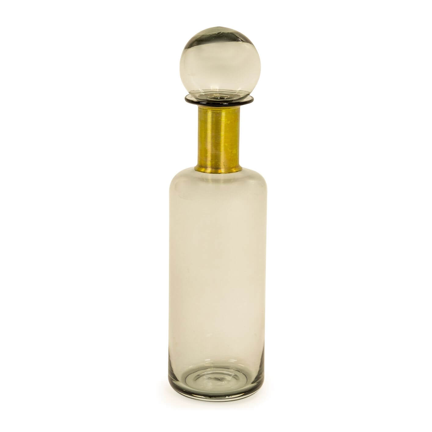 Smoke Grey Glass Bottle Set - Richard Grafton Interiors