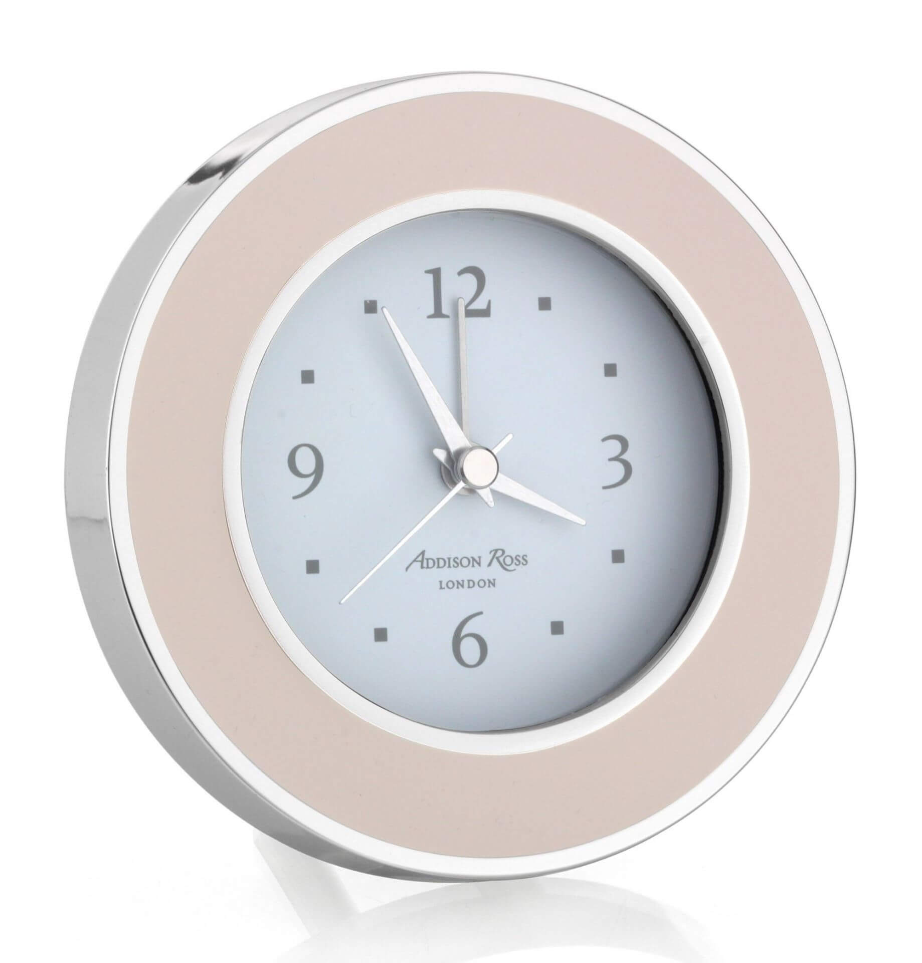 Light Pink and Silver Clock - Richard Grafton Interiors