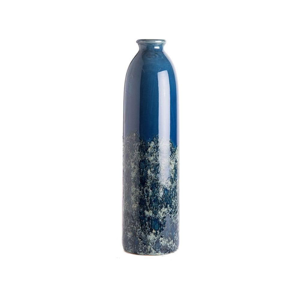 Blue Slim Column Vases - Richard Grafton Interiors