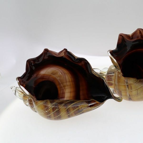 Brown Glass Shells - Richard Grafton Interiors
